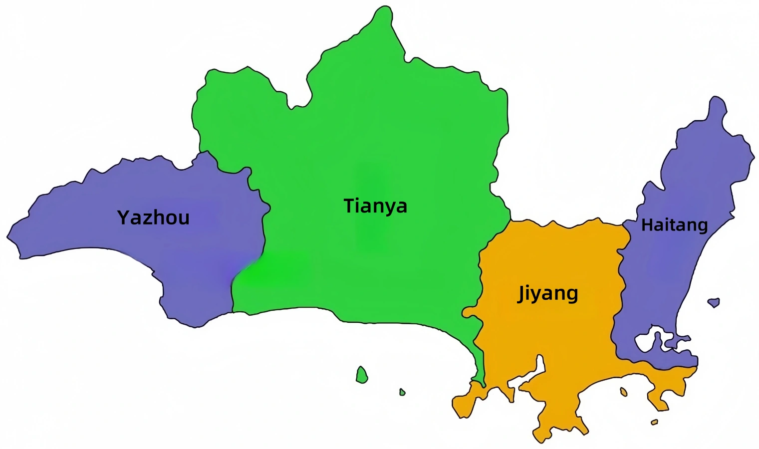 2025 Sanya Map: Location in China & Detailed Districts Overview