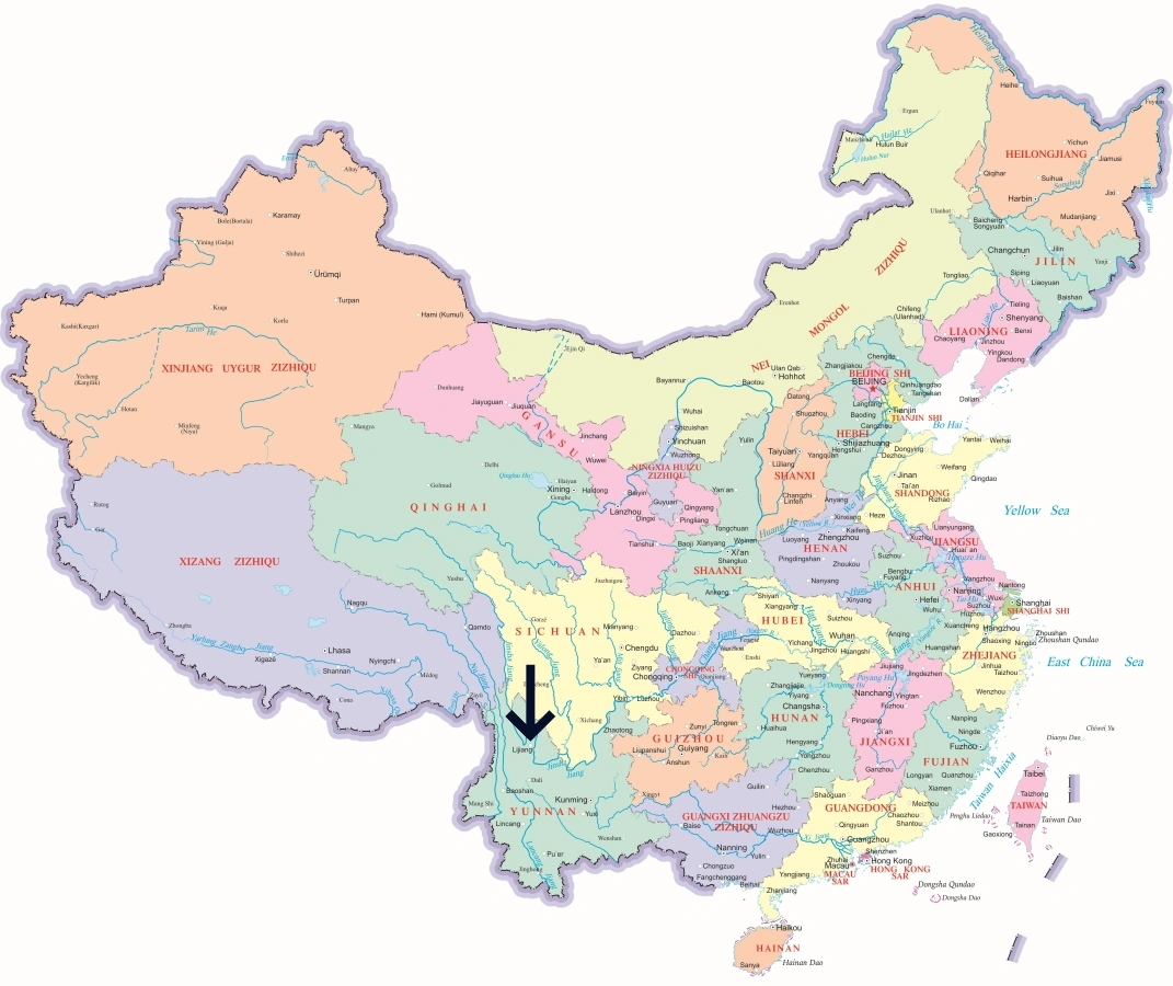 2025 Lijiang Map: Location in China & Detailed Districts Overview