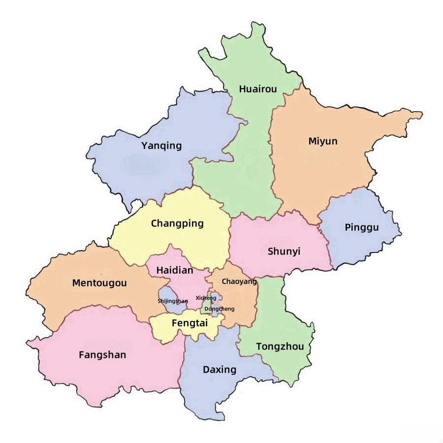 2025 Beijing Map: Location in China & Detailed Districts Overview