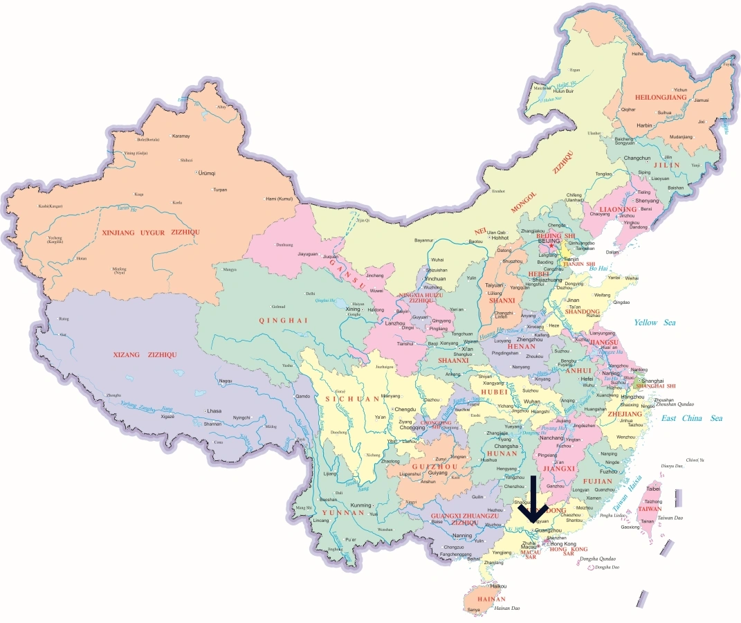 2025 Guangzhou Map: Location in China & Detailed Districts Overview