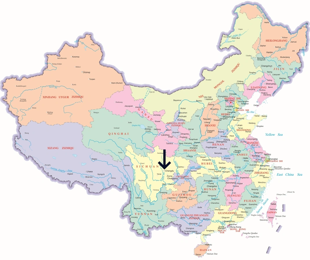 2025 Chengdu Map: Location in China & Detailed Districts Overview