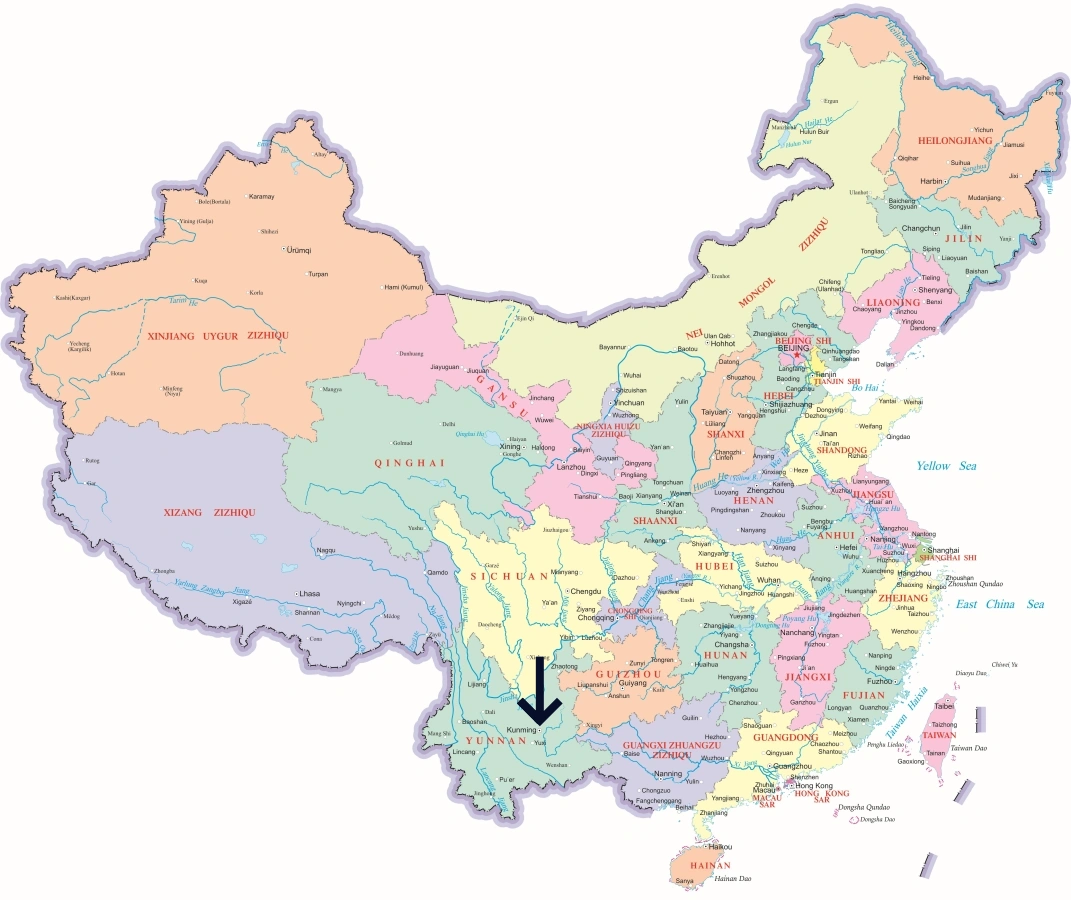2025 Kunming Map: Location in China & Detailed Districts Overview