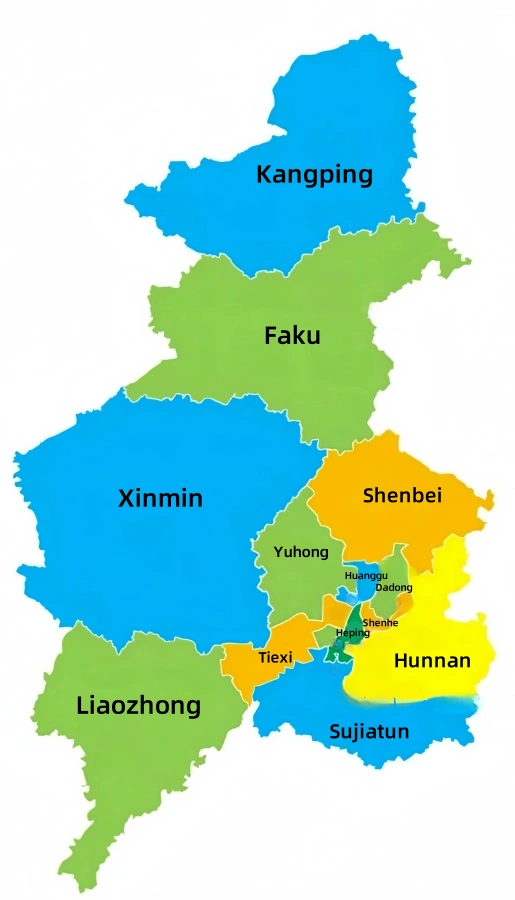 2026 Shenyang Map: Location in China & Detailed Districts Overview