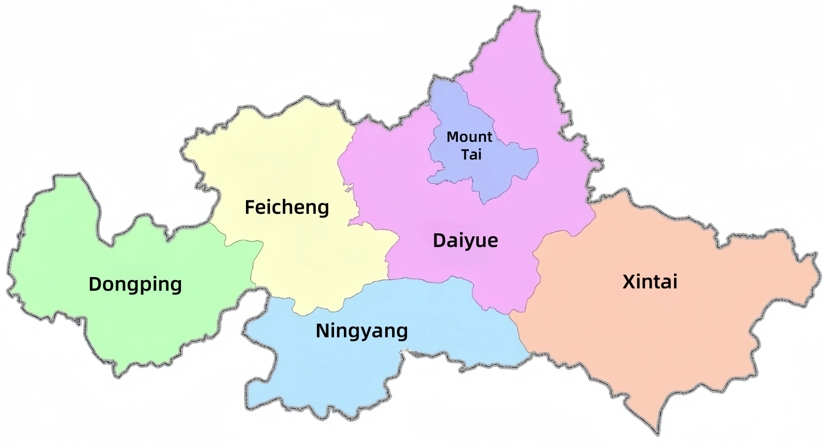 2026 Tai'an Map: Location in China & Detailed Districts Overview