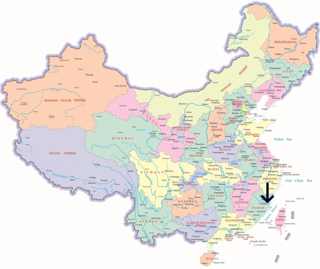 2025 Fuzhou Map: Location in China & Detailed Districts Overview
