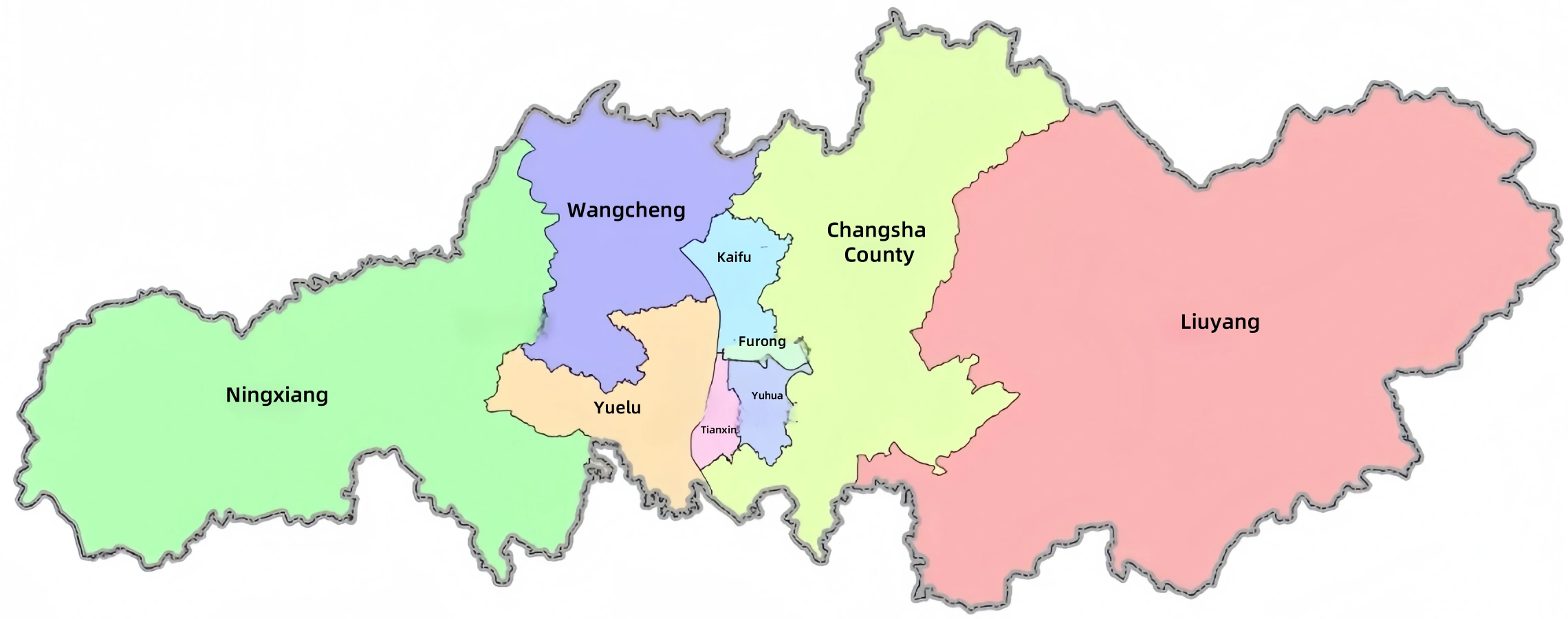2025 Changsha Map: Location in China & Detailed Districts Overview